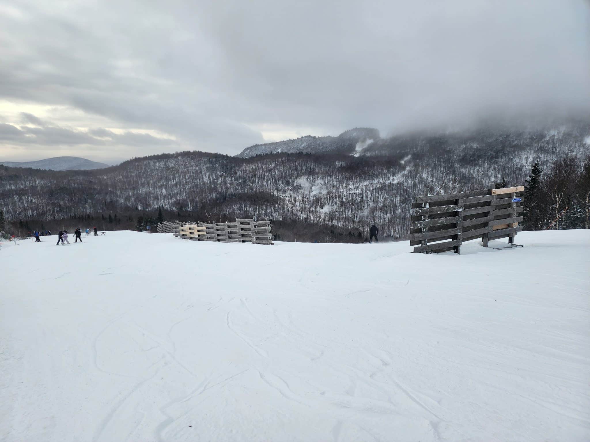 Ski Mont Orford en ce lundi 22 décembre - il ne fait pas chaud ce matin ...